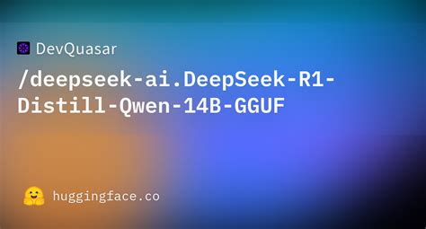 DevQuasar Deepseek Ai DeepSeek R Distill Qwen B GGUF At Main