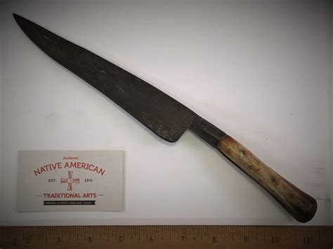 Scalping Knife With Bone Handle Authentic Native American Arts