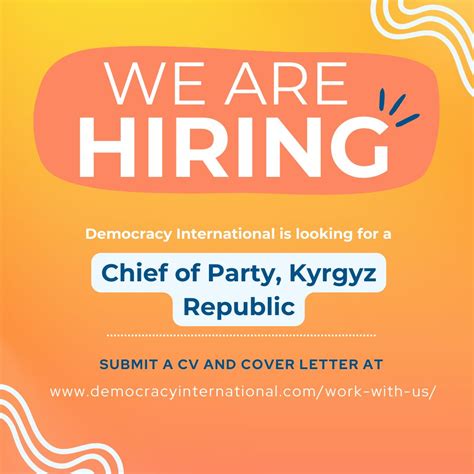 Democracy International On Linkedin Chiefofparty Cop Developmentcareers