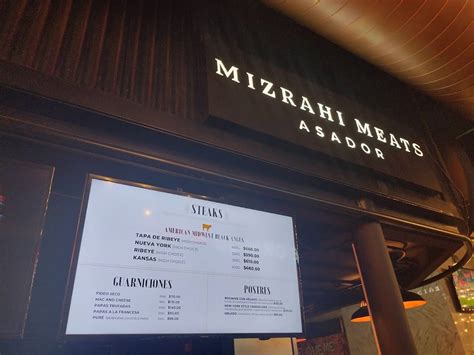 Carta De Barbacoa Mizrahi Meats Asador Polanco Ciudad De México