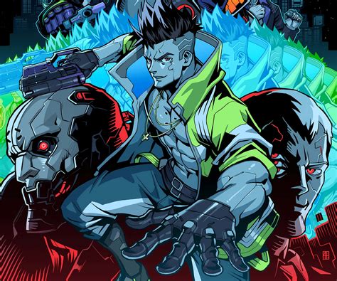 Download Cyberpunk Edgerunners Animated Characters Wallpaper
