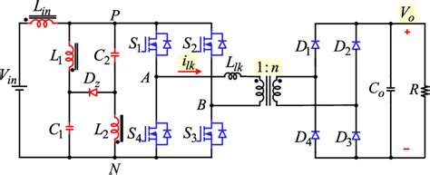 Figure 5 From Current Fed Quasi Z Source Full Bridge Isolated Dcdc