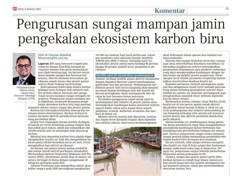 Rumusan Artikel Pengurusan Sungai Mampan Jamin Pengekalan Ekosistem Karbon Biru Sustainabilityfs