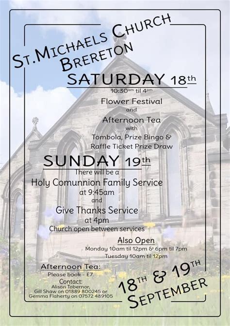 Looking Forward To The Flower Festival Cllr Olivia Lyons Facebook