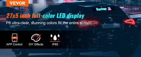 Vevor Programmable Led Sign P6 Full Color Led Scrolling Panel Diy