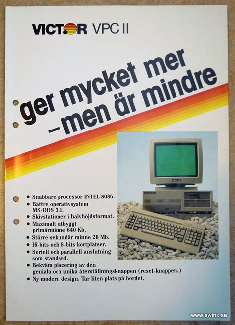 Victor Vpc Ii 1987 Victor Datorer Från 1987 Snacka Om Pr… Swinx Ab Flickr