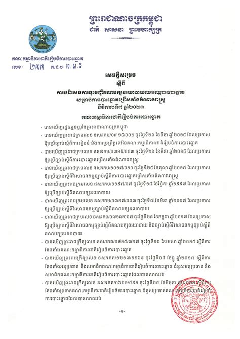 សេចក្ដីសម្រេច លេខ ២៣៣ គ ជ ប ស ស រ ស្ដីពីការបដិសេធការចុះបញ្ជីគណបក្សនយោបាយឈរឈ្មោះបោះឆ្នោត