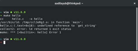 Cs50h Compilation Error In Helloc Undefined Reference To `get