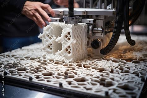 3d Printer Printing Plastic Model Of Human Body Modern 3d Printing