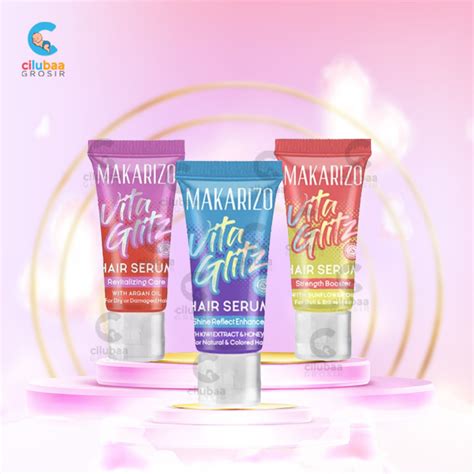 Jual Makarizo Vitaglitz Hair Serum Strength Booster Shine Reflect Enhancer Serum Rambut Ml