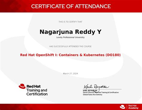 Nagarjuna Reddy On Linkedin Redhat Openshift Kubernetes Containers