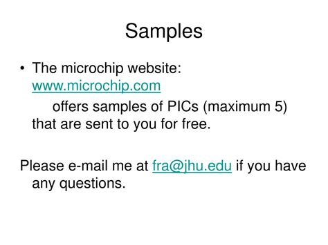 Ppt Electronics Design Lab Tutorial Pic Microcontrollers Powerpoint