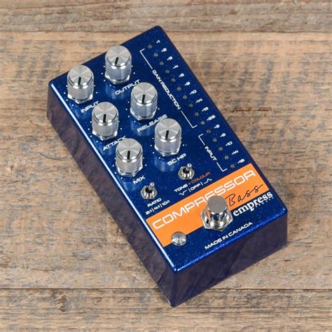 Empress Bass Compressor Blue Guitar Electric Guitar Bass Piano