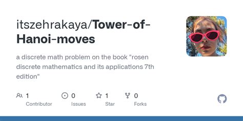GitHub Itszehrakaya Tower Of Hanoi Moves A Discrete Math Problem On The Book Rosen Discrete