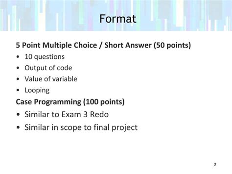 Final Exam Review Ppt Download