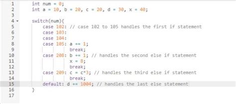 question 18 rewrite this if else if code segment into a switch