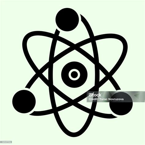 과학 솔리드 아이콘입니다 원자 전자 기호 상형 문자 스타일의 그림은 흰색 바탕에 있습니다 학교 화학 및 교육은 모바일 개념 웹