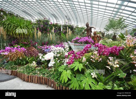 Singapore Sep 7 View Of Flower Dome At Gardens By The Bay On