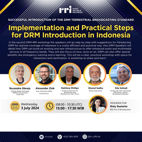 Rri Announces Second Drm Workshop Implementation And Practical Steps