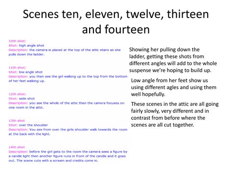Analysis Of Script Ppt