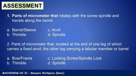 Topic 1 Micrometer Types And Applicationpptx Needlework Arts And
