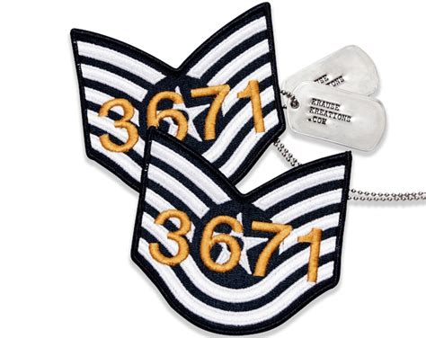 Tsgt Usaf Promotion Stripes Line Number 21e6 Technical Sergeant Line
