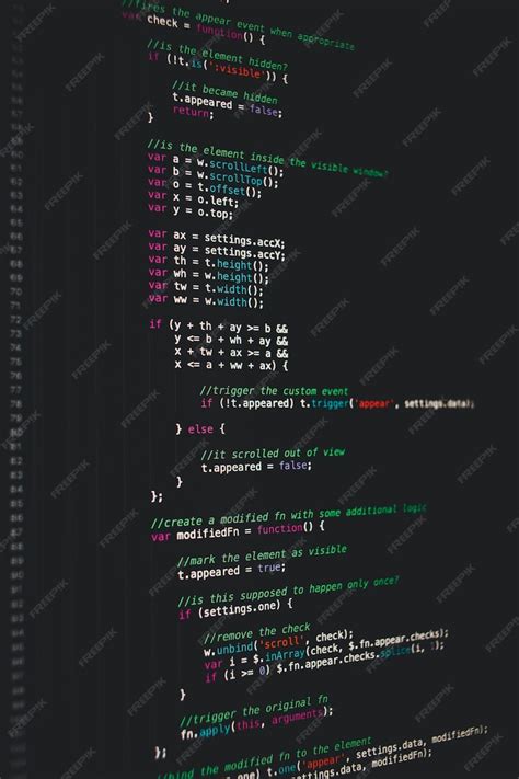 Software Developer Programming Code On Black Background Premium Ai