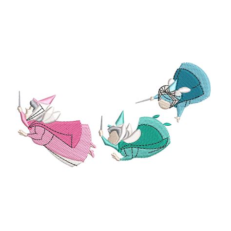 Sleeping Beauty Fairies Flying