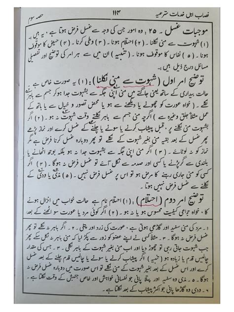Ghusl Kab Farz Hota Hai Pdf
