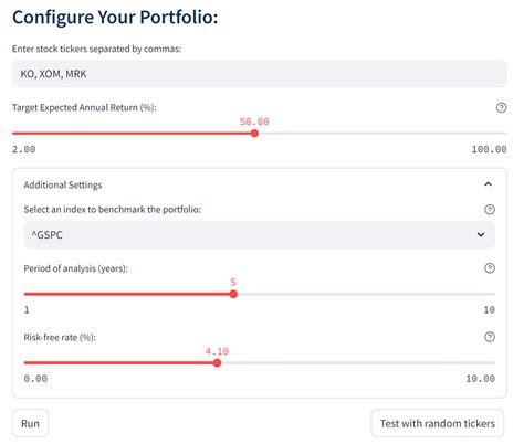 Optimize Your Portfolio With This App Show The Community Streamlit
