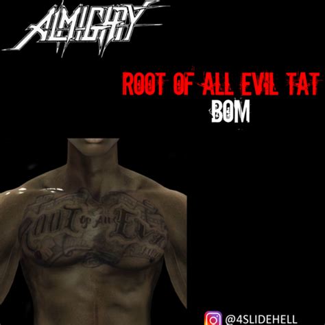 second life marketplace almighty root of all evil tat