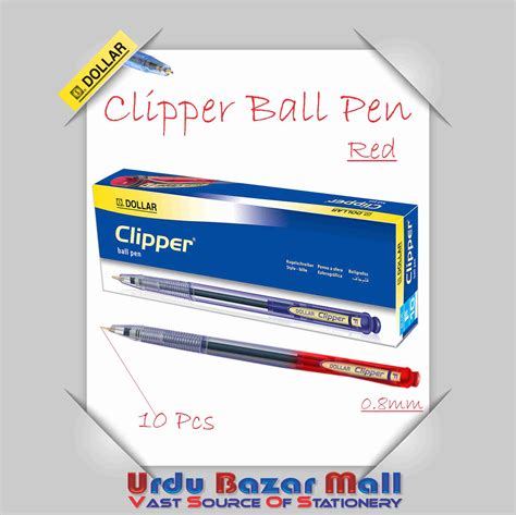 Dollar Ball Pen Original Clipper Ball Pens Ball Points Blue Red