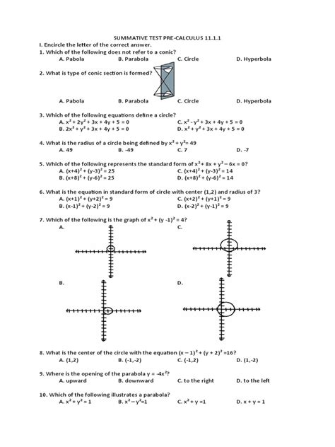 Pre Calculus Worksheet 1 Pdf Analytic Geometry Algebraic Geometry
