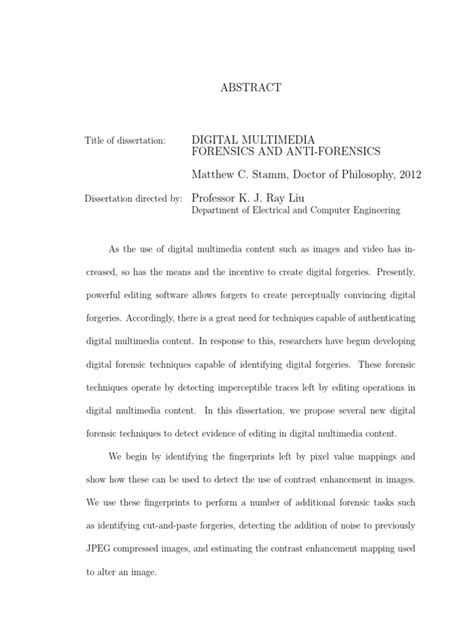 Digital Multimedia Forensics And Anti Forensics Signals And Pdf