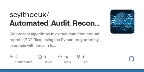 Github Seyithocukautomatedauditreconciliations We Present