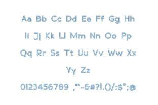 Block Six Bold Embroidery Font Creative Fabrica