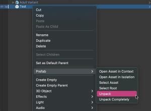 Prefabs In Unity Variants Nested Prefabs And Unpacking Explained Game Dev Beginner