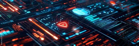 The Design Of A Wide Futuristic Banner Consists Of A 2 Factor Authentication Login Or