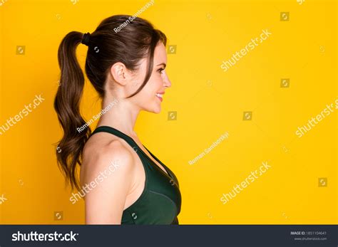 Closeup Profile Side View Portrait Attractive Stock Photo Shutterstock