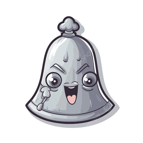 화난 얼굴로 종의 만화 캐릭터 클립 아트 벡터 고립 된 만화 실버 벨 스티커 디자인 상표 Png 일러스트 및 벡터 에 대한 무료 다운로드 Pngtree