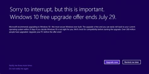 Microsoft Now Serving Full Screen Pop Up Ads For Windows Upgrade