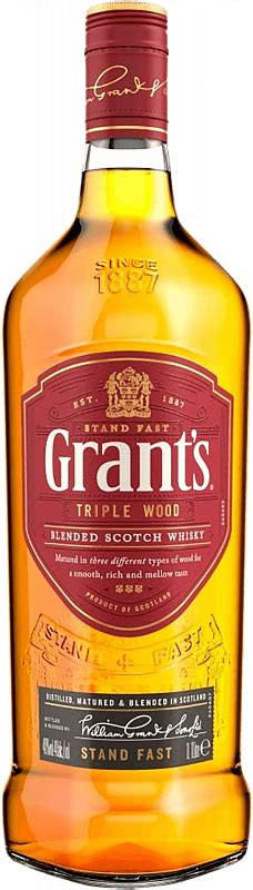 Виски Grant's Triple Wood Blended Scotch Whisky 1 л (Грантс Трипл Вуд ...