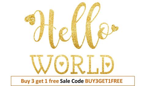Hello World SVG File For Silhouette Cricut Iron On Transfer Etsy