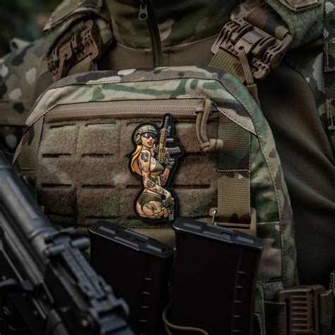 Modern Pin Up Patches Tactical Girl