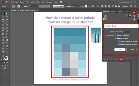 How Do I Create A Color Palette From An Image In Illustrator WebsiteBuilderInsider