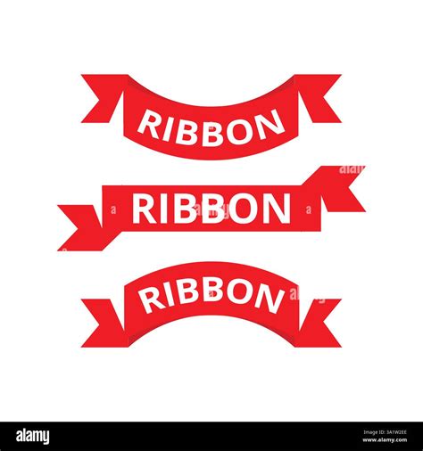 Red Ribbon Element Stock Vector Stock Vector Image And Art Alamy