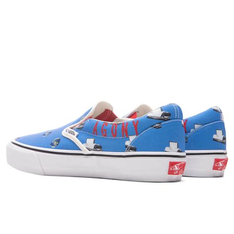 Vans Vault X Cali Dewitt Classic Slip On Vlt Lx Blue Crisis Actor