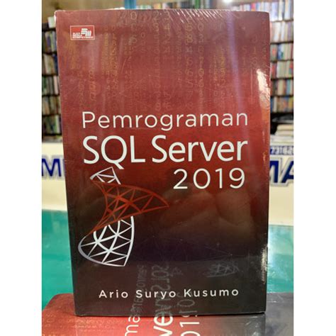 jual buku pemrograman sql server 2019 original kota bandung jovan