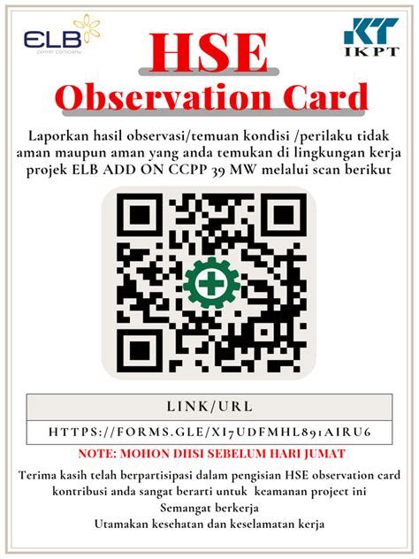 Hse Observation Card Pdf