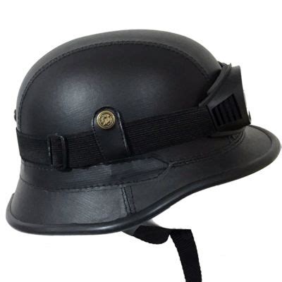 German Half Helmet For Harley Davidson Motorcycle Leather Helmet From